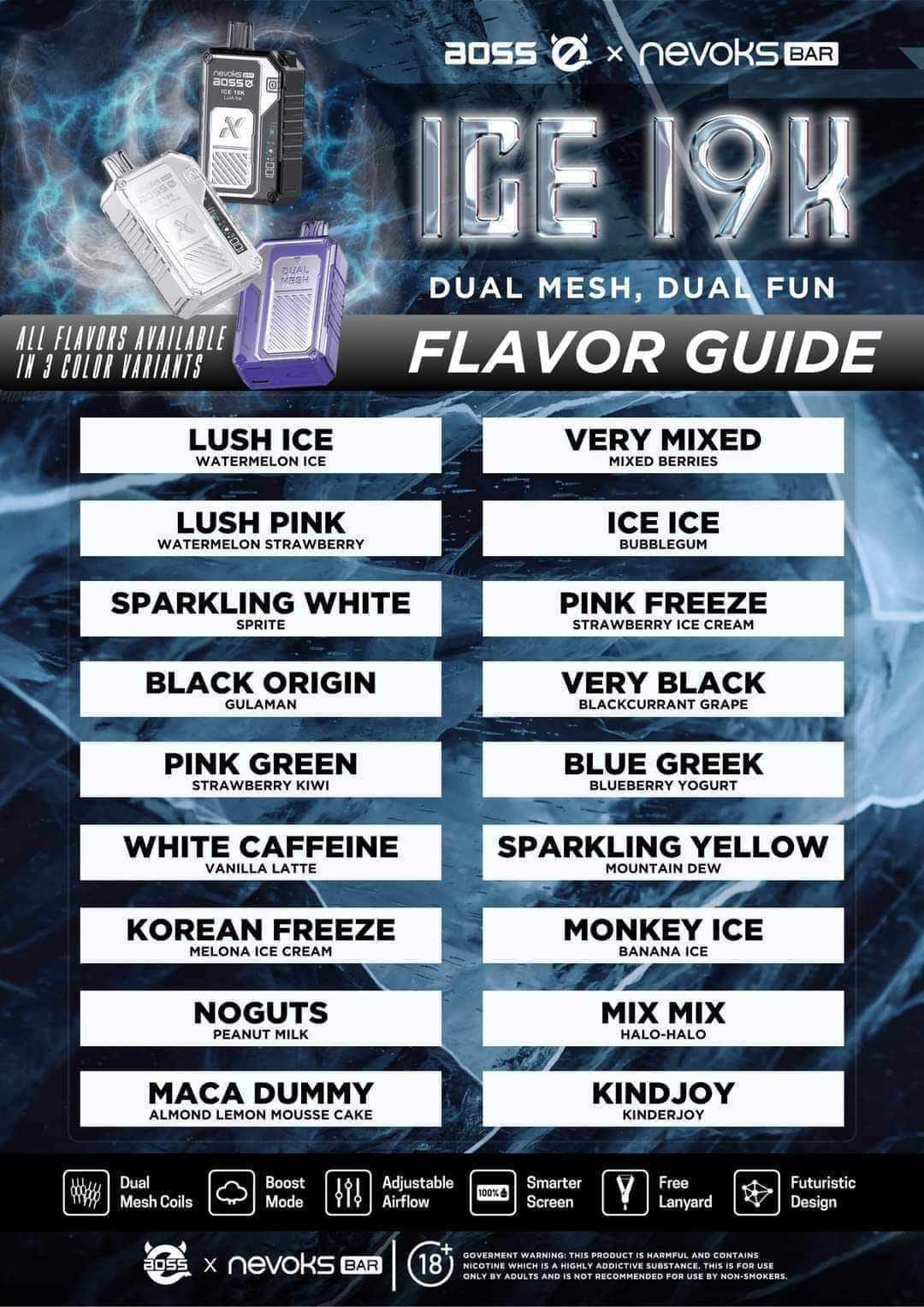 BOSS X NEVOKS 19K PUFFS – OX VAPE MAKATI