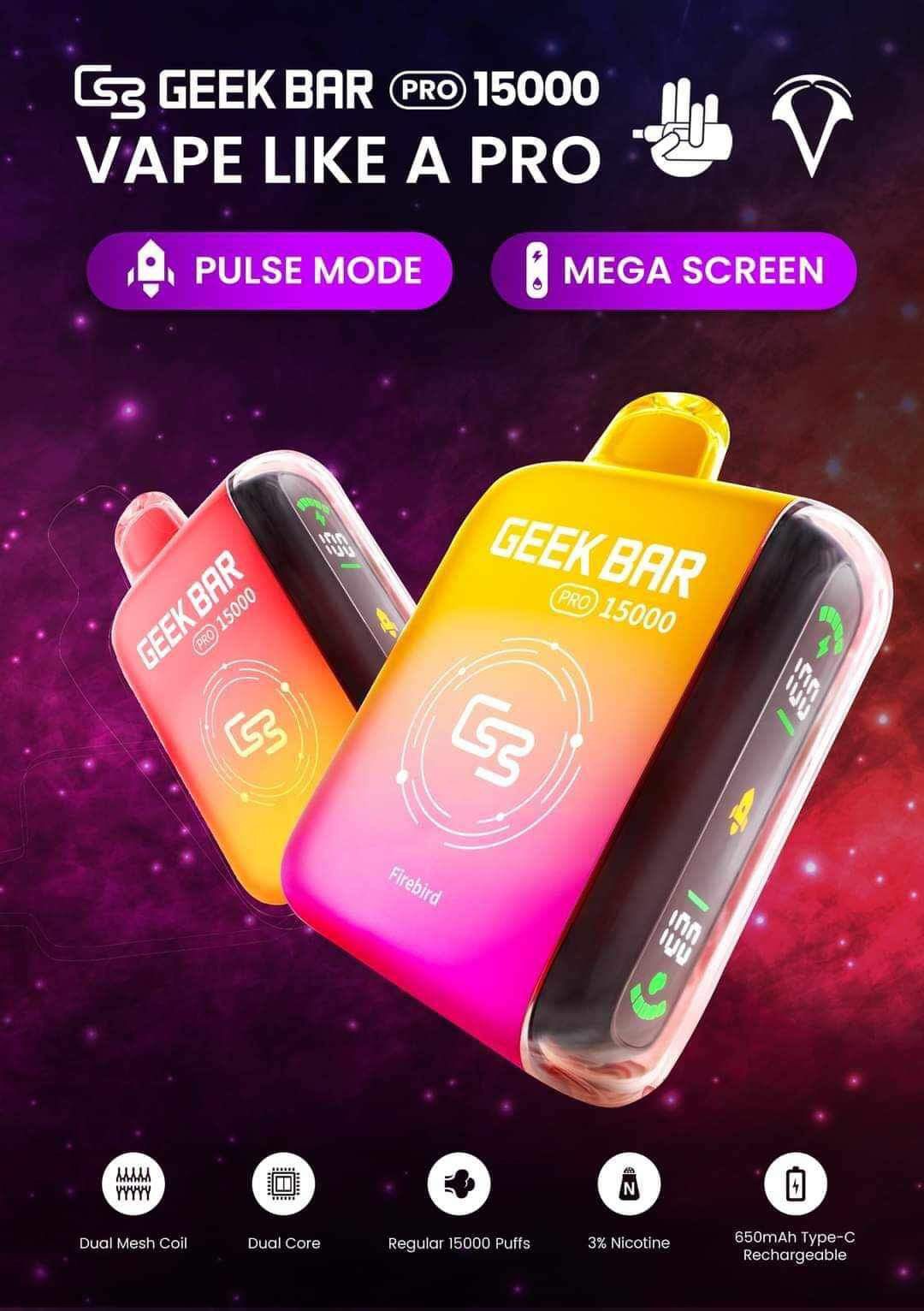 GEEKBAR PRO DISPOSABLE VAPES 15000PUFFS – OX VAPE MAKATI