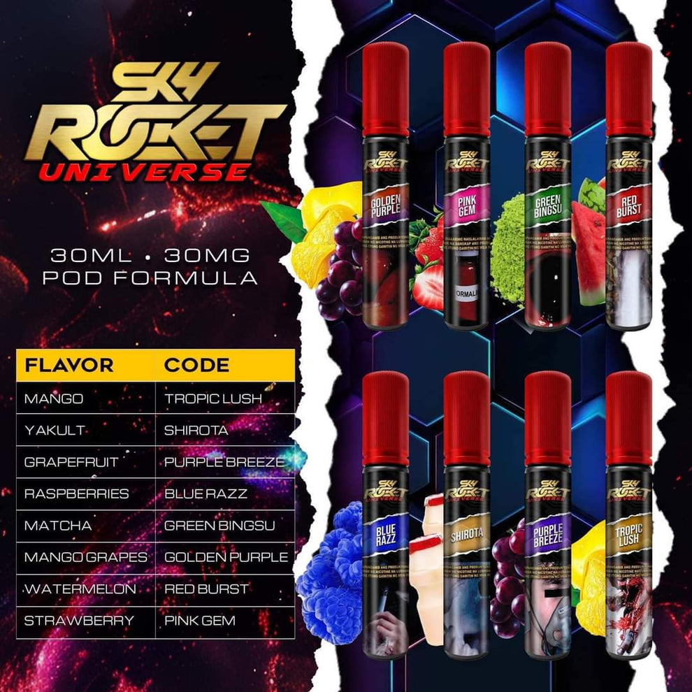 SKY ROCKET UNIVERSE 30MG – OX VAPE MAKATI