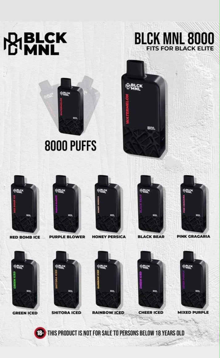 BLCK MNL 8000 V1 ( FIT TO BLACK ELITE V1) – OX VAPE MAKATI