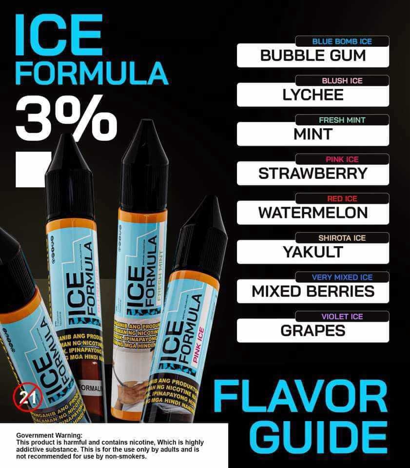 ICE FORMULA 30MG – OX VAPE MAKATI