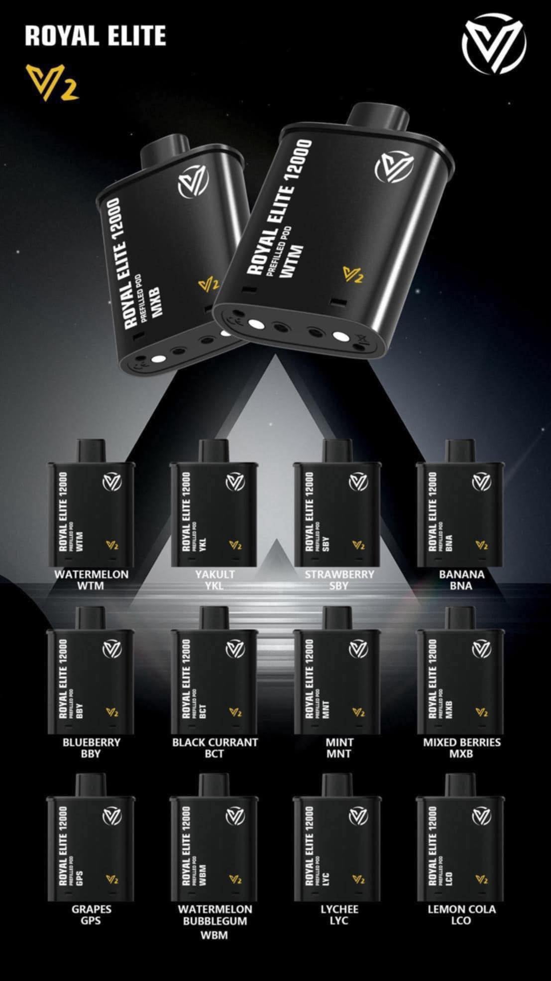 ROYAL ELITE V2 POD 12000 – OX VAPE MAKATI