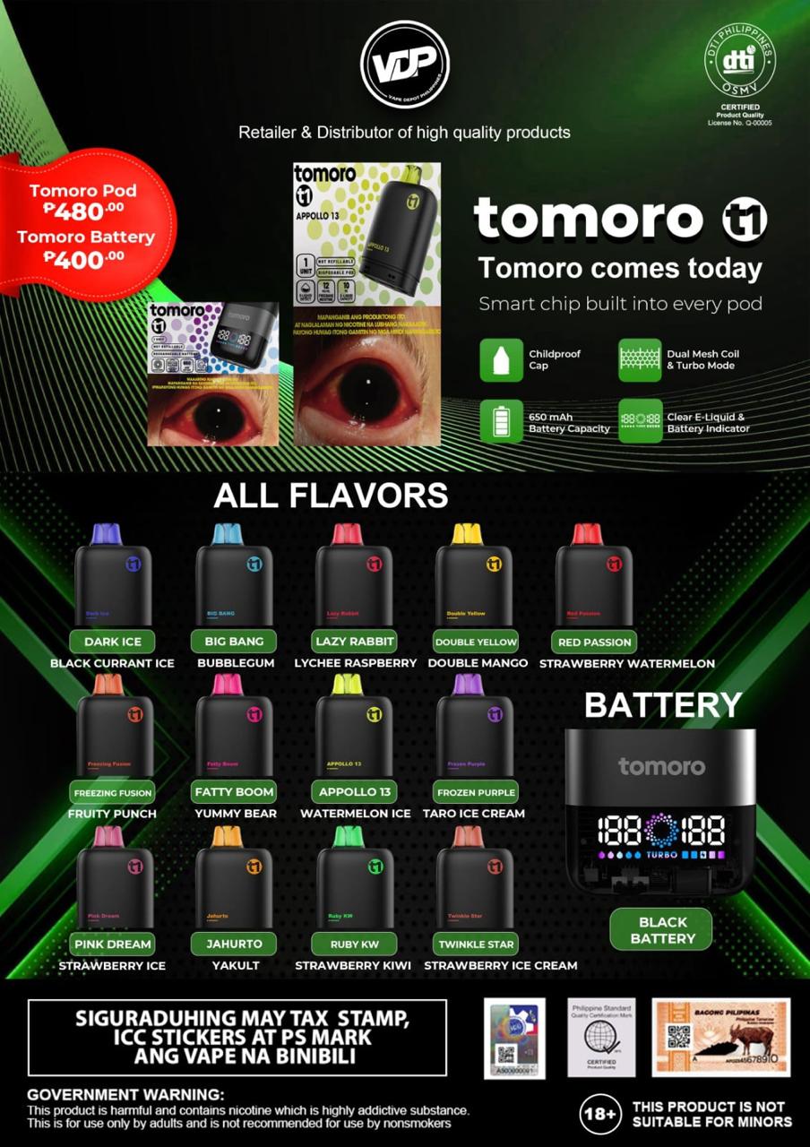 TOMORO – OX VAPE MAKATI