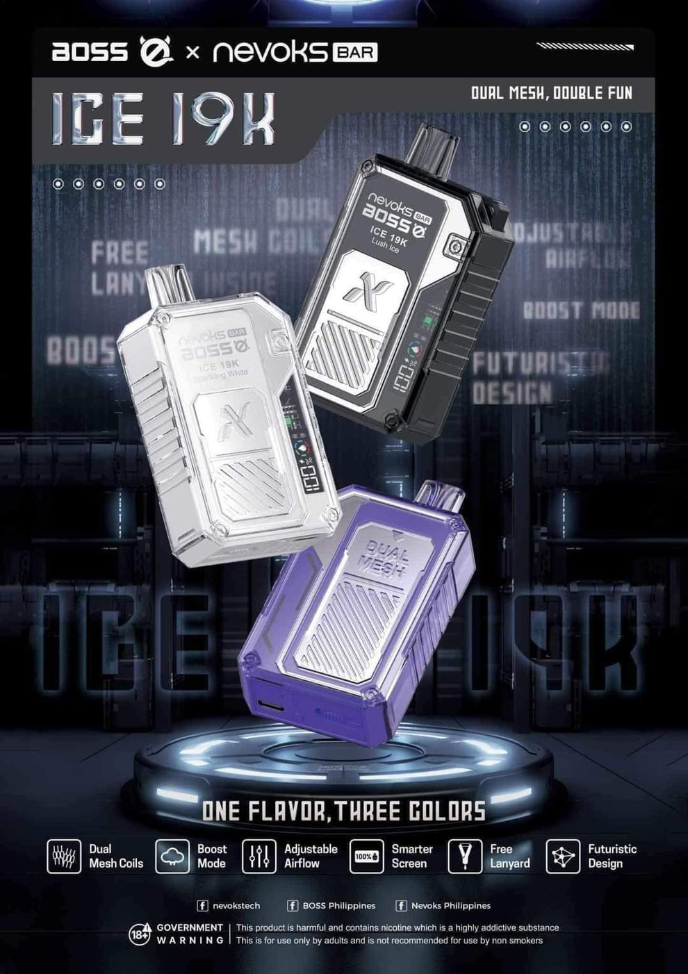 BOSS X NEVOKS 19K PUFFS – OX VAPE MAKATI