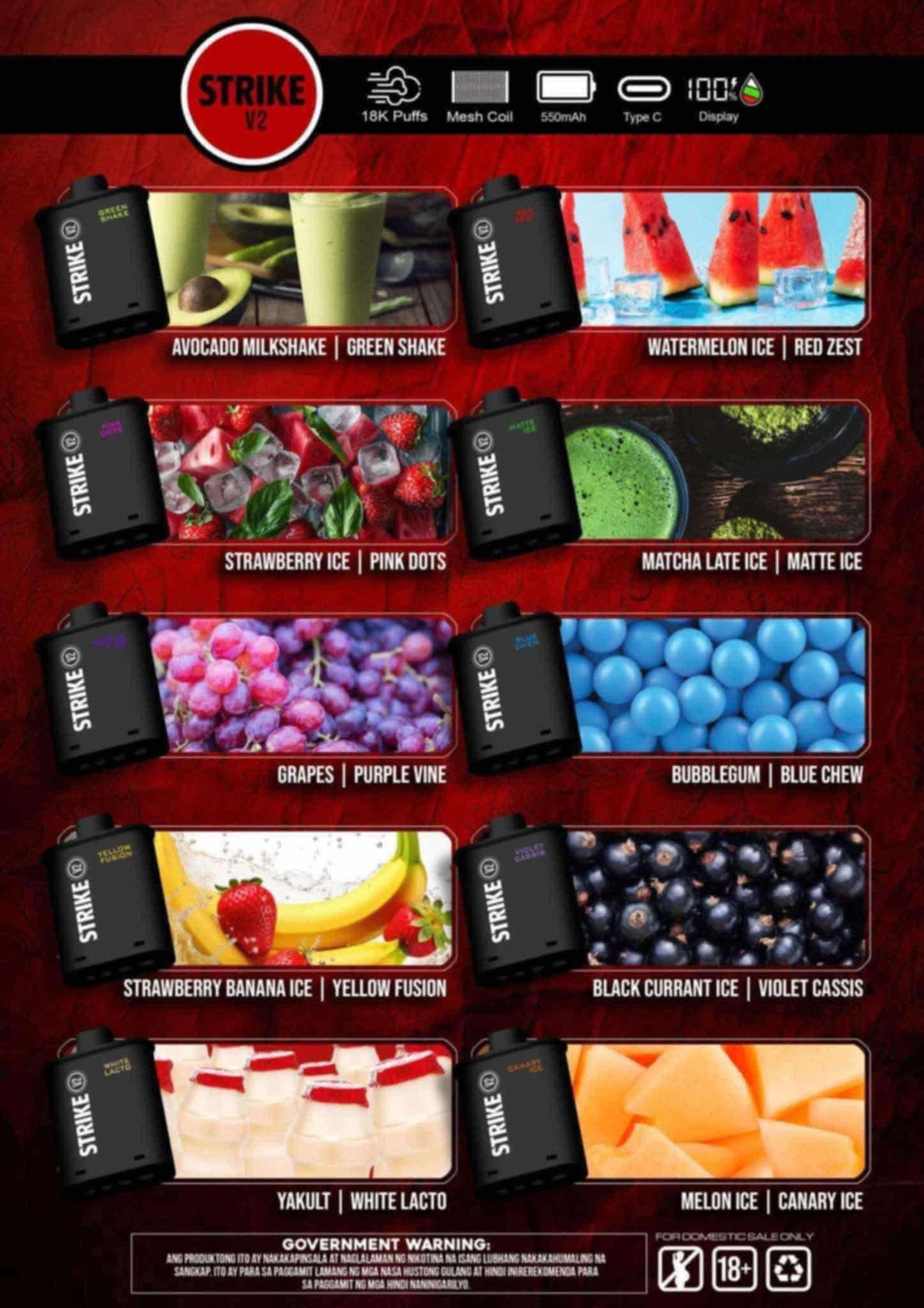 STRIKE V2 POD 18K – OX VAPE MAKATI